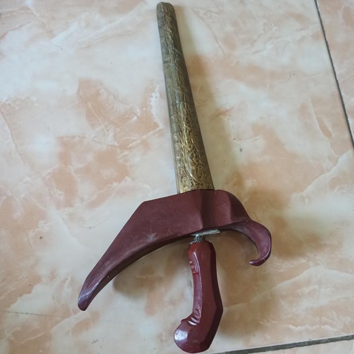 Jual Keris utk pajangan/busana Tradisional perpaduan kuningan panjang ...