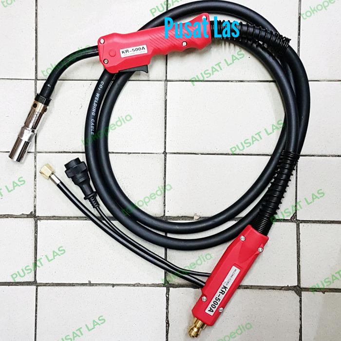 Jual Mig Torch Gun CO 3m P500 P500A Tang Las CO2 P-500 P 500 Length 3 m ...