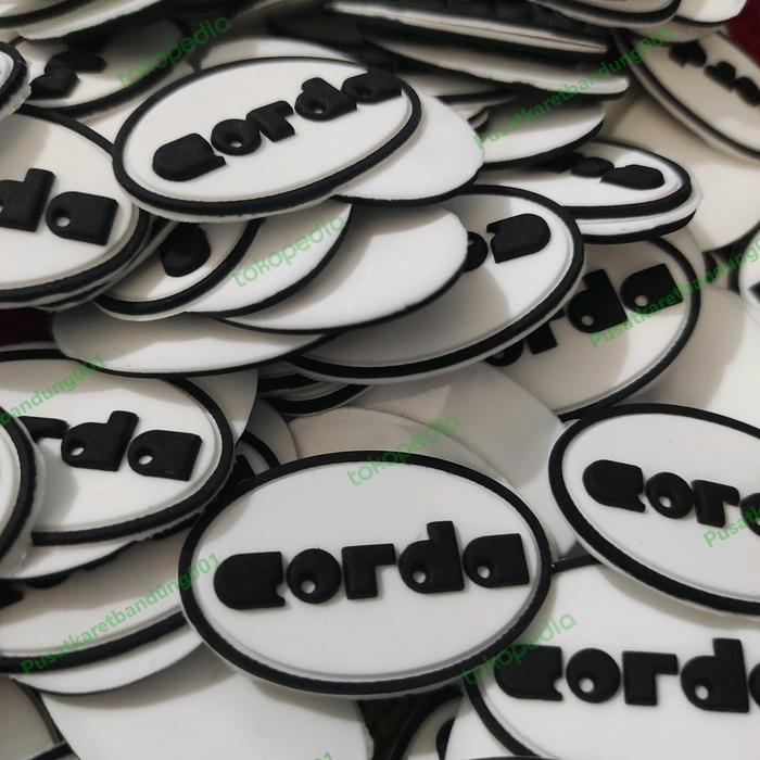 Jual (PEMBUATAN LANGSUNG) Label karet custom patch emblem karet rubber ...