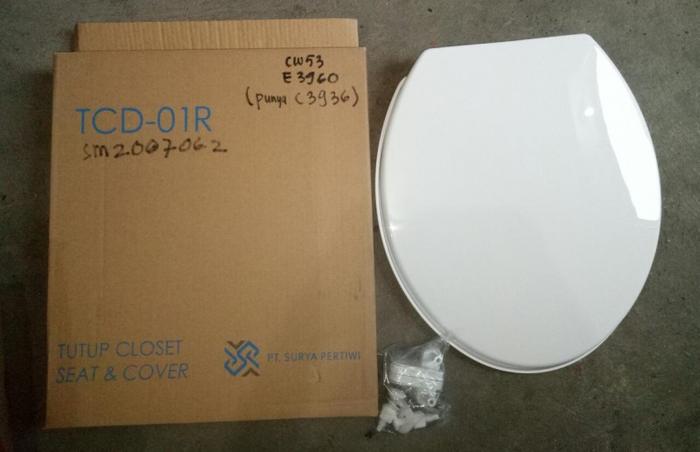 Jual TCD01R TUTUP CLOSET TOTO CW420J CW633J CW51J CW53J WARNA PUTIH ...