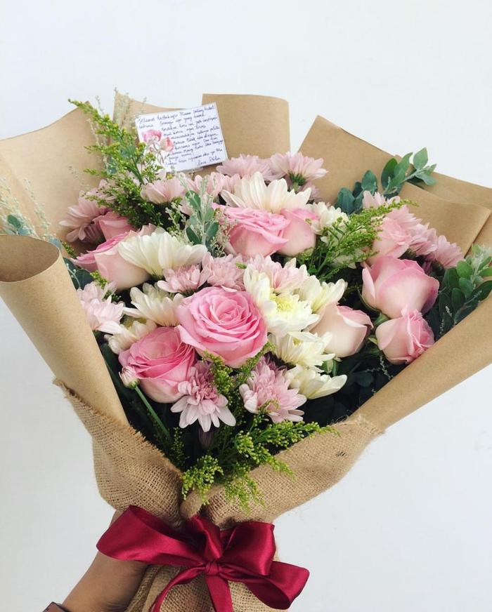 Jual Buket Bunga|Bunga Tangan|Bunga Wisuda|Bunga Ultah|Mawar Pink ...