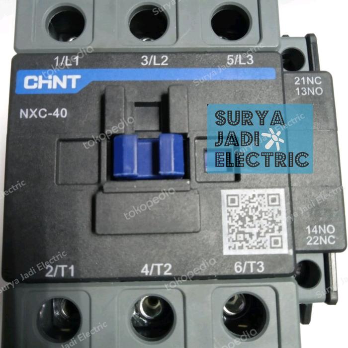 Jual Contactor CHINT NXC-40 COIL 24V Kontaktor NXC 40 18,5KW 3 Phase 24VAC - Kota Medan - Surya ...