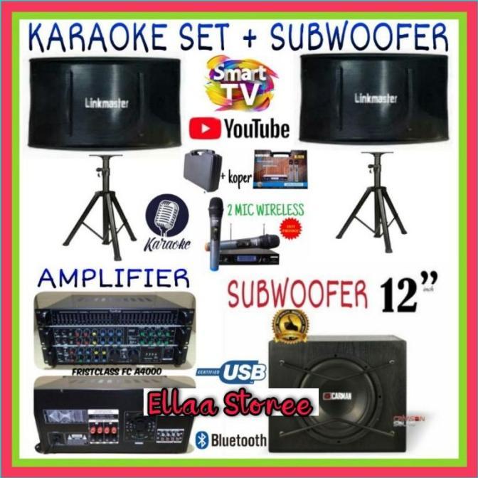Jual Karaoke Set Pro Linkmaster 10 In Plus Subwoofer 12 In Amplifier ...