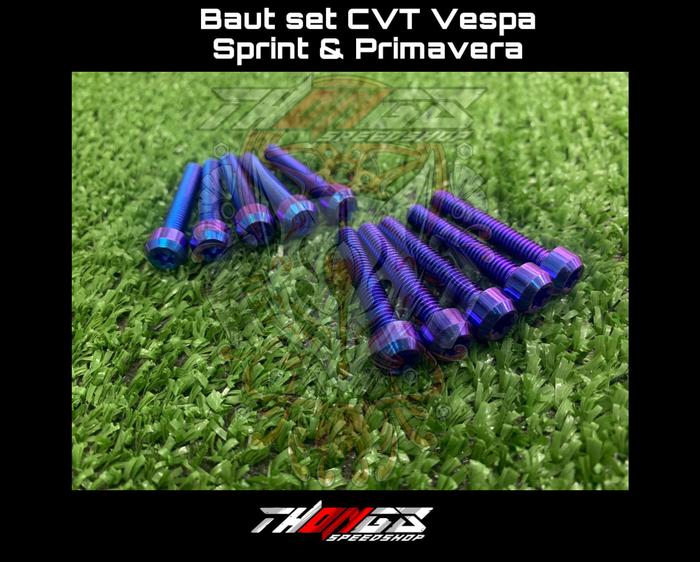Jual BAUT TITANIUM SET CVT VESPA MATIC PRIMAVERA SPRINT SPRINT S ...