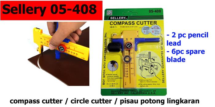 Jual Sellery 05-408 Compass Cutter / Circle Cutter Pisau Pemotong ...