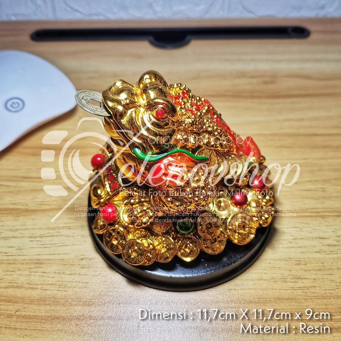 Jual Patung Fengshui Kodok Katak Kaki Tiga Golden Three Legged Toad F ...