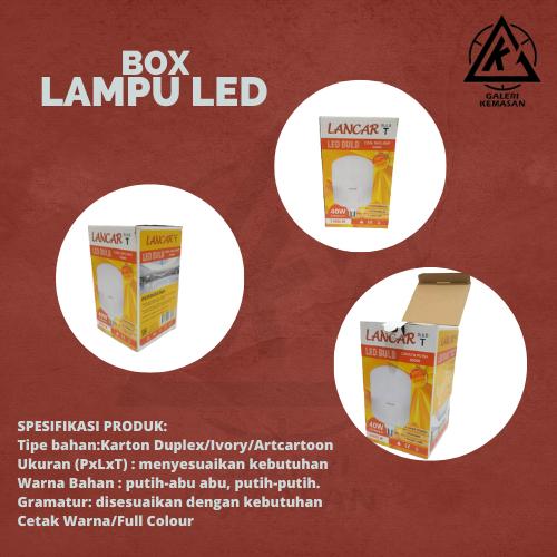 Jual BOX LAMPU - Custom Kemasan Duplex Percetakan - Termurah - Jakarta ...