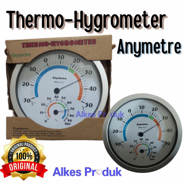 Jual Thermometer Ruangan Besar Anymetre Room Termometer Hygrometer ...