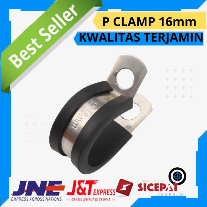Jual Pclamp/P clamp 16mm clamp pipe stainless steel - Kota Tangerang ...