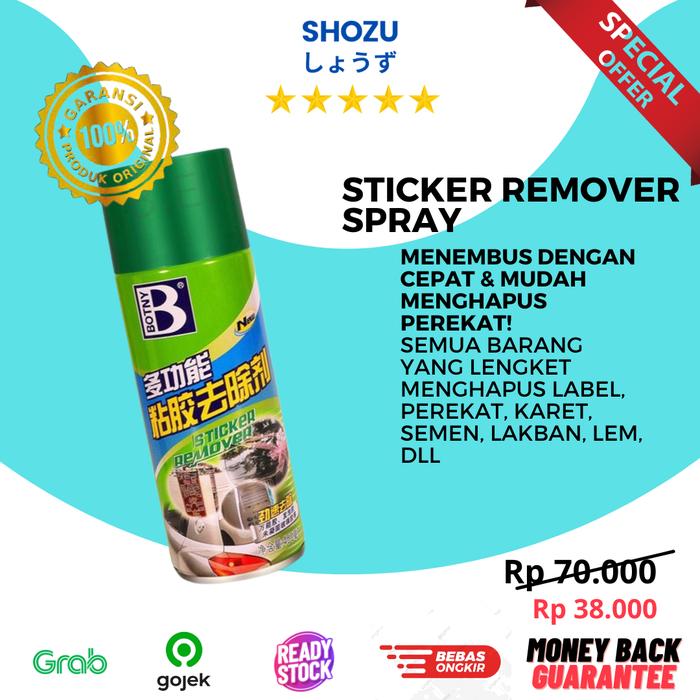 Jual Sticker Remover Spray Penghapus Sticker Bekas Cat Noda Lem ...