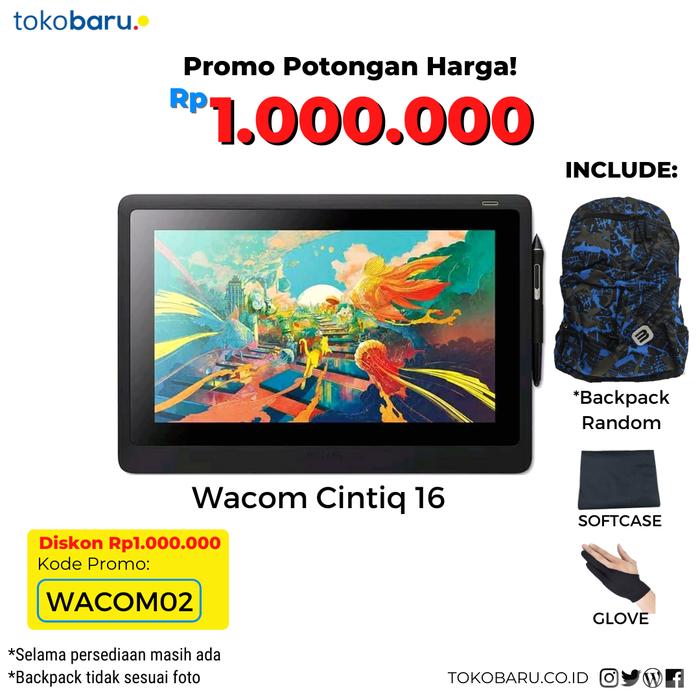Jual Wacom Cintiq 16 Venus bonus lengkap garansi resmi 1tahun - Unit ...