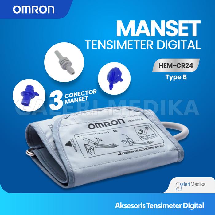 Jual Manset Tensi Omron HEM CR-24 / Medium Cuff Fleksibel Tensimeter ...
