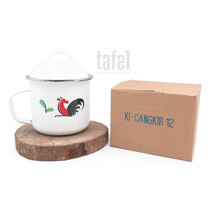 Jual Mug cangkir Ayam Jago Enamel dengan Tutup 700ml - Jakarta Barat ...