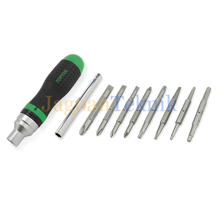 Jual OBENG TORSI 19in1 TOPTUL HIGH TORQUE RATCHET SCREWDRIVER SET ...
