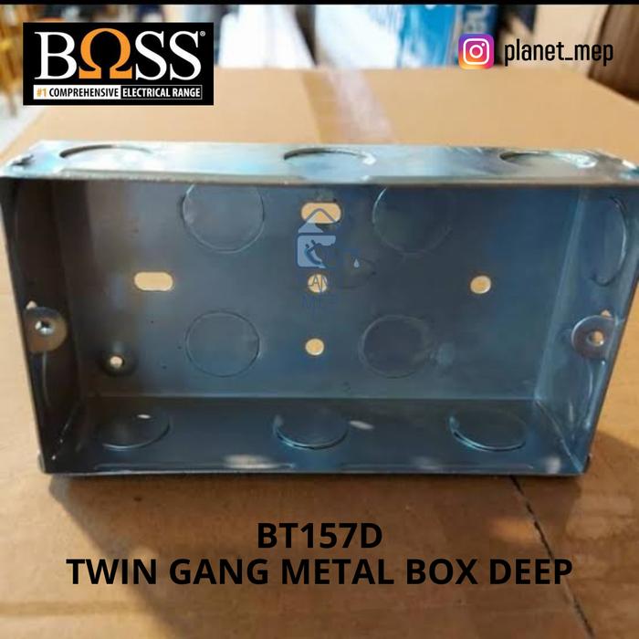 Jual BOSS TWIN GANG BOX METAL DEEP / INBOW METAL TWIN GANG DEEP - Kota ...