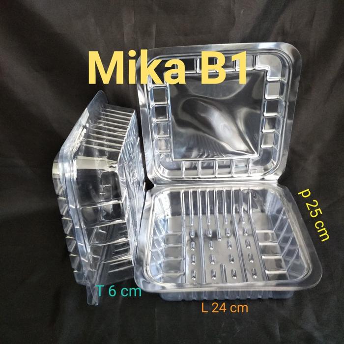 Jual Kotak Mika Kue B1 mika makanan uk 28 x 24 ECERAN PER 10 PCS - Kota ...