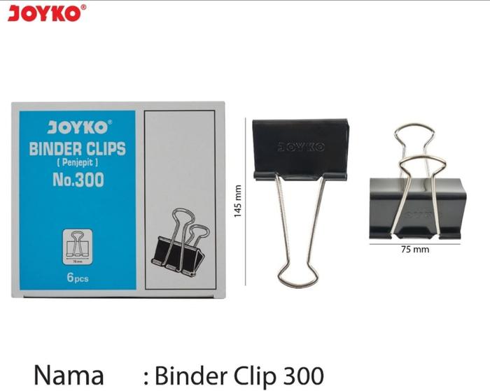 Jual Binder Clips 300/Klip Kertas/Penjepit Kertas/Klip Hitam/Jepitan ...
