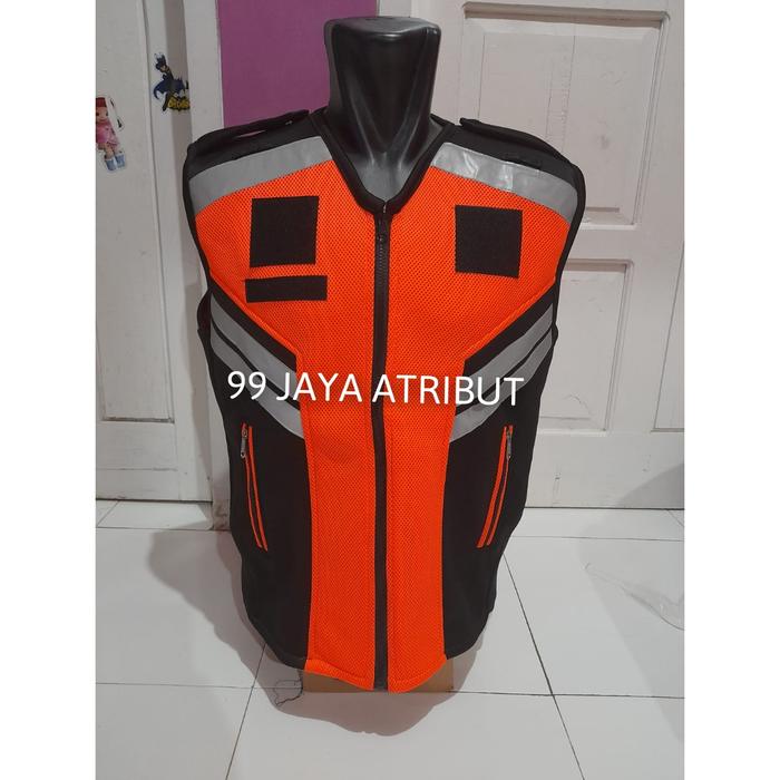 Jual Rompi Tebal Rompi Touring Rompi Bandara Rompi Keselamata - Oren ...