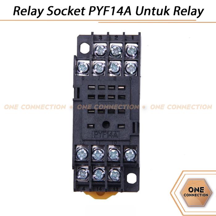 Jual Relay Socket PYF14A 14 PIN Relay MY4 MY4N 14Pin - Jakarta Pusat ...