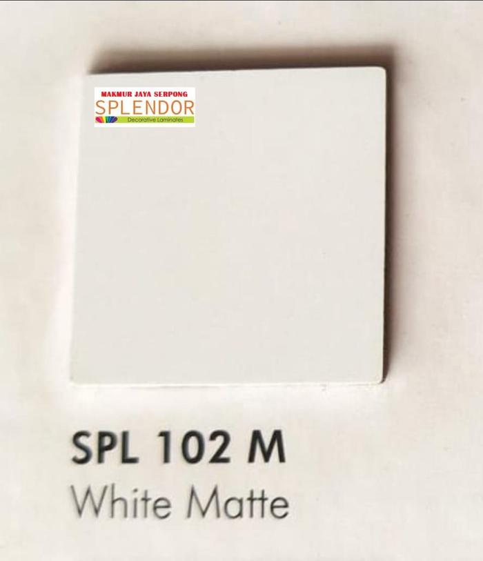 Jual HPL SPLENDOR TYPE SPL 102 M - WHITE MATTE Lapisan Furniture - Kota ...