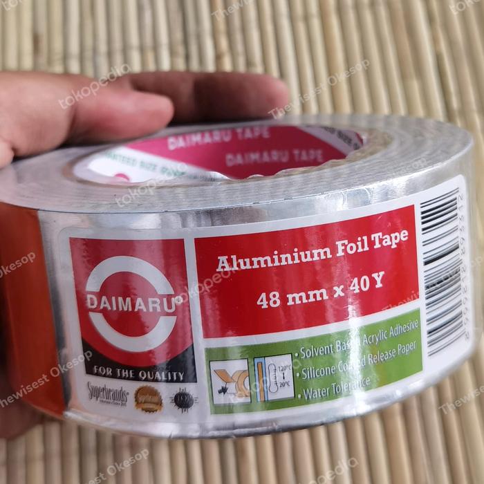 Jual Solasi Isolasi Daimaru Lakban Aluminium Foil Tape 48mm ecer 1M ...