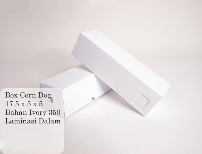 Jual kardus tray toast box sosis bakar kotak corndog hotdog size 17x5x5 ...