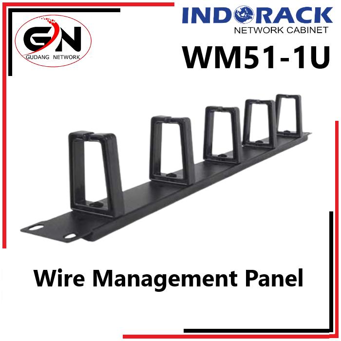 Jual Indorack WM51-1U 19" Wire / Wiring Management Panel 1U - Jakarta ...