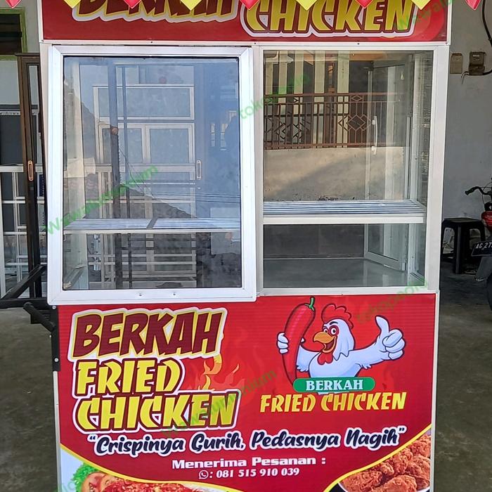 Jual Rombong / Gerobak Fried Chicken - Kab. Kediri - Wawalumunium | Tokopedia