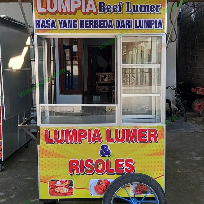 Jual Rombong/Gerobak Lumpia & Risoles - Kab. Kediri - Wawalumunium ...