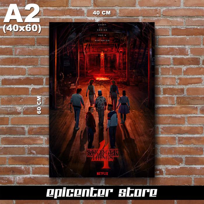 Jual Poster Film Stranger Things S4 - Official 3 40x60 + Frame - Tanpa ...