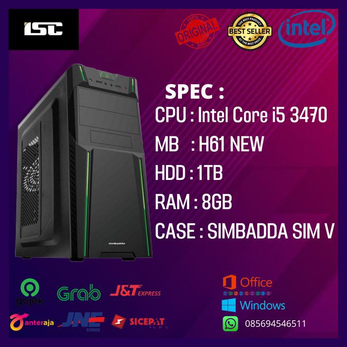 Jual PC RAKITAN / KOMPUTER RAKITAN i5 3470 RAM 8GB HDD 1TB - Jakarta ...