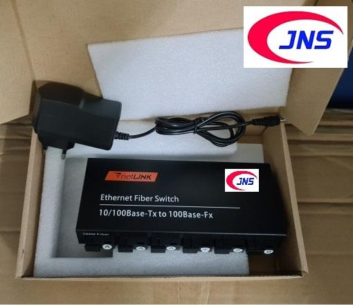 Jual Netlink media converter ethernet fiber switch 6 Port FO SC 6FO ...