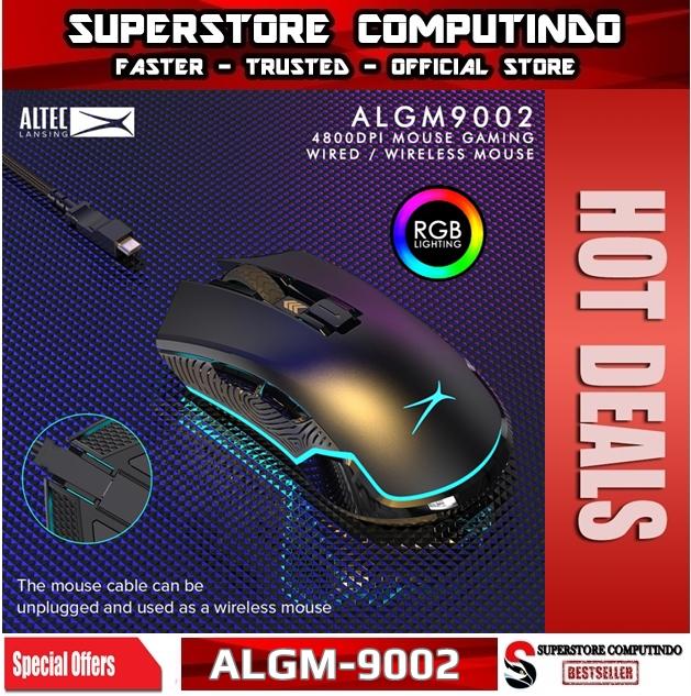 Promo Mouse Gaming Altec Lansing ALGM-9002 COMBO Wireless & Wired 4800 ...