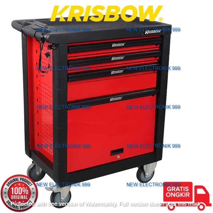 Jual KRISBOW MOBILE TOOL DRAWER 4DRAWER 3S/1INT/1BIN 10201470 - Jakarta ...