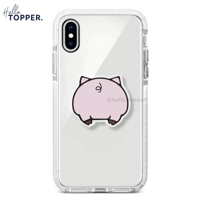 Jual Pop Socket Akrilik Pantat Pig Lucu Griptok HP Akesosoris HP ...