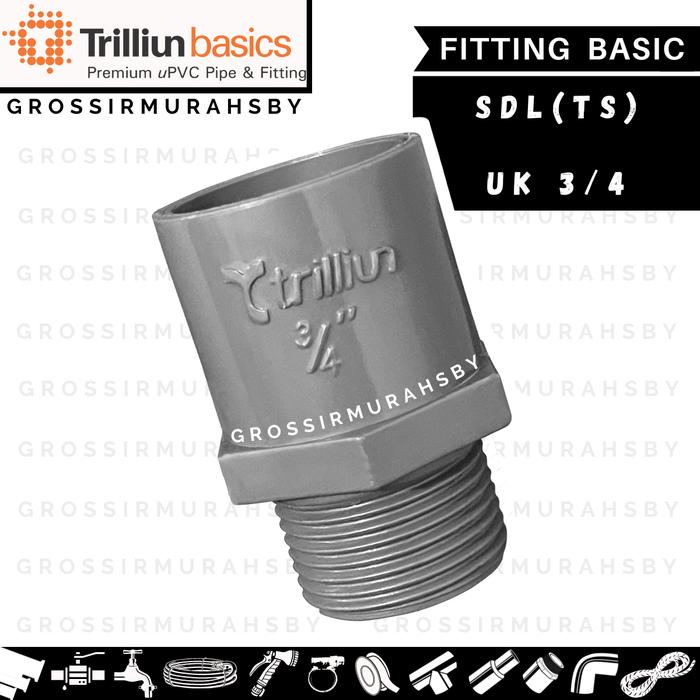 Jual SOCK DRAT LUAR (SDL) 3/4 INCHI TS TRILLIUN | SDL 3/4 INCH - Kota ...