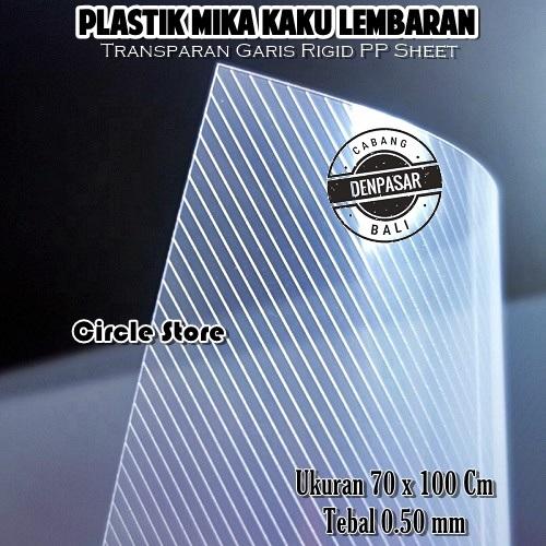 Jual Plastik Mika Kaku Bening Lembar PVC Rigid Sheet 70x100cm 0.50mm - Trans Kaca Es - Transp ...