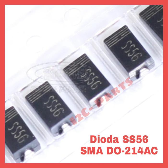 Jual DIODA SS56 SMD 5A 60V SMA DO-214AC SCHOTTKY BARRIER RECTIFIER SR560 - Jakarta Timur - I2C ...
