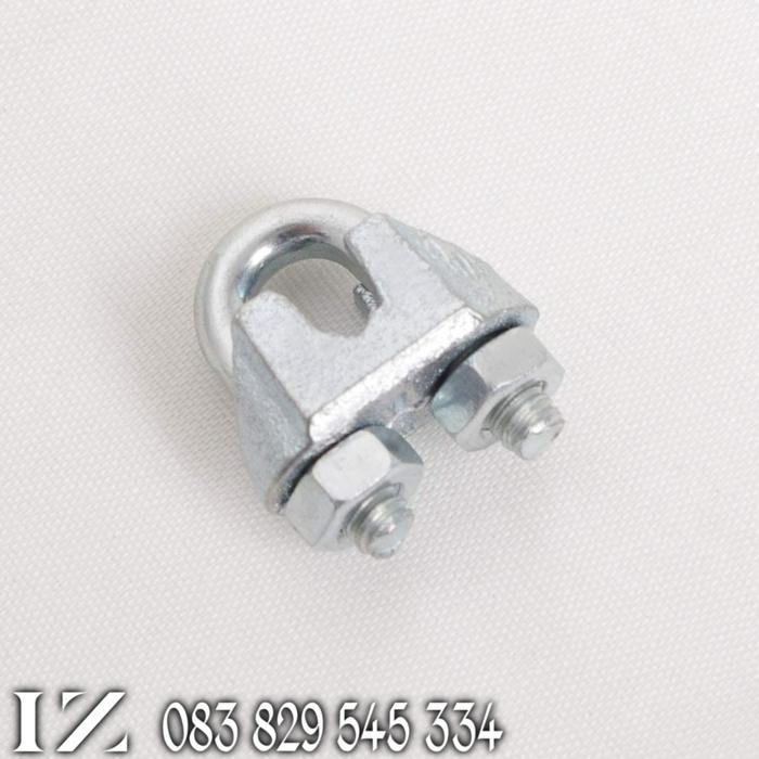 Jual Clamp wire rope 6 mm clips sling baja stainless Galvanish 6 mm ...