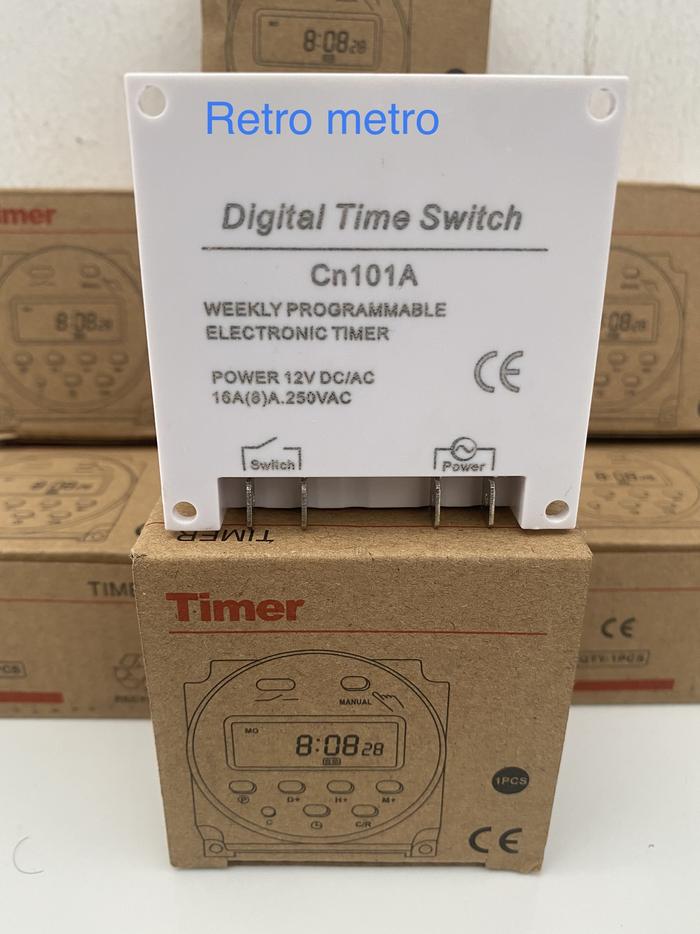 Jual Timer Digital Dc 12v 16a Saklar Otomatis On Off Timer Ampli Walet ...
