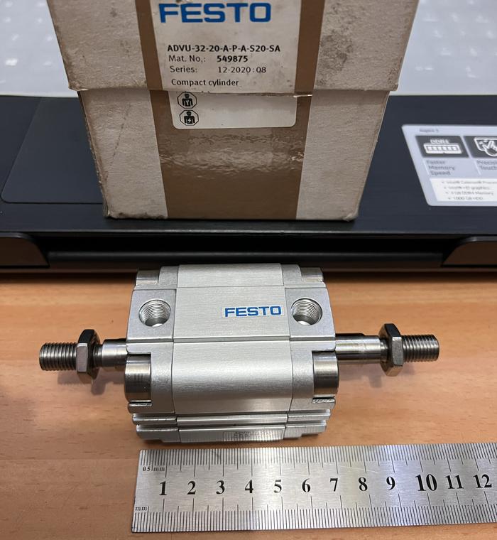 Jual Cylinder Pneumatic FESTO Double Rod ADVU 32-20-A-P-A-S20-SA ...