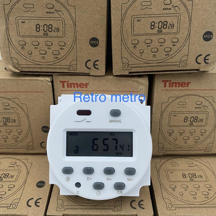 Jual Timer Digital Dc 12v 16a Saklar Otomatis On Off Timer Ampli Walet ...