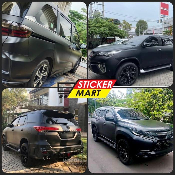 Jual Sticker Car Wrap Mobil BLACK MATTE DOFF Hitam Pajero Fortuner ...