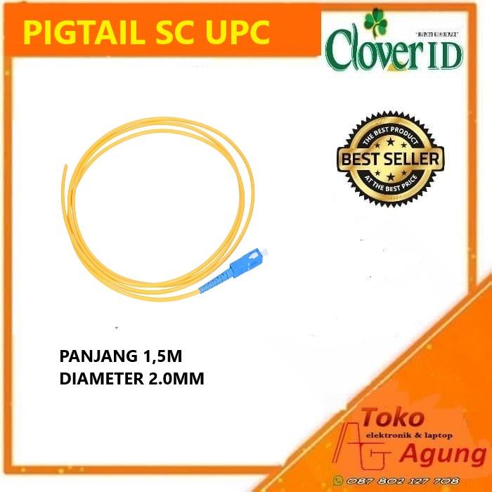 Promo KABEL PIGTAIL FIBER OPTIK SINGLE MODE SC/UPC 1,5METER 2.0MM - Kab ...
