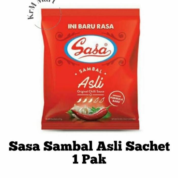 Jual SASA SAOS SAMBAL ASLI & TOMAT sachet ( 24pcs x @10 gr ) - Saos ...