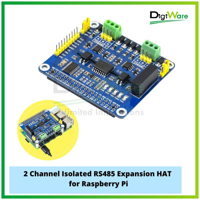Jual 2 Channel Isolated RS485 Expansion HAT for Raspberry Pi - Kota ...