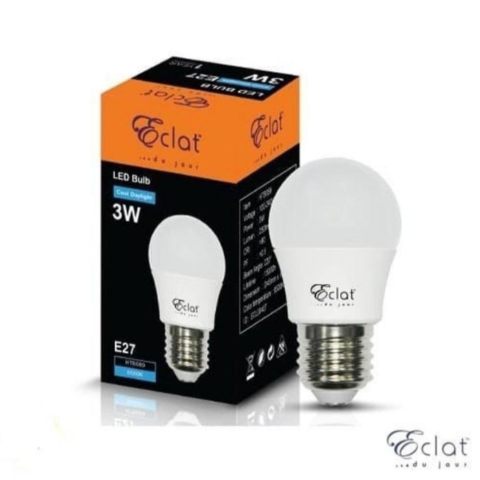 Jual Bohlam Led 3w Eclat Led Bulb 3 Watt - Putih / Warm White - Jakarta ...