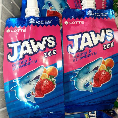Jual Jaws ice orange & strawberry | es rasa strawberry dan jeruk ...