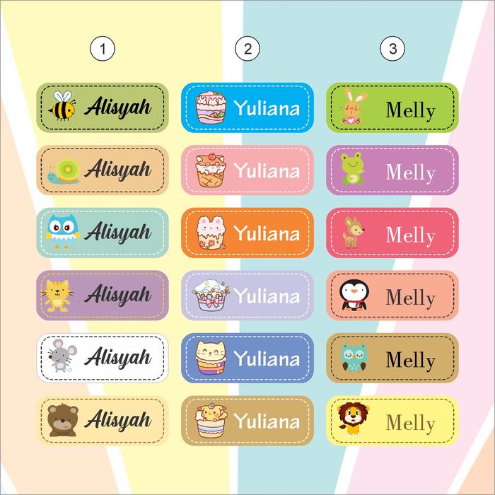 Jual Label Nama Custom lucu | sticker | stiker - Kota Bandung - GF ...