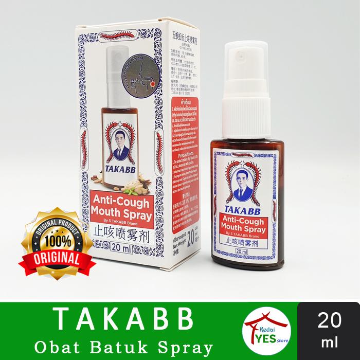 Jual Takabb Anti Cough Mouth Spray Original - Obat Batuk Kelabang ...